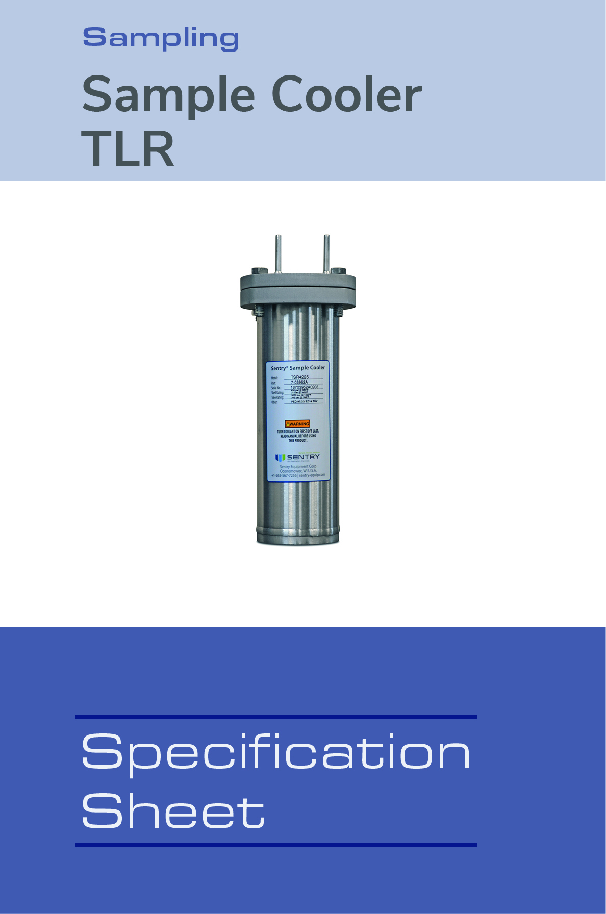 Sentry Equipment Supercritical Sample Cooler | Sentry Equipment
